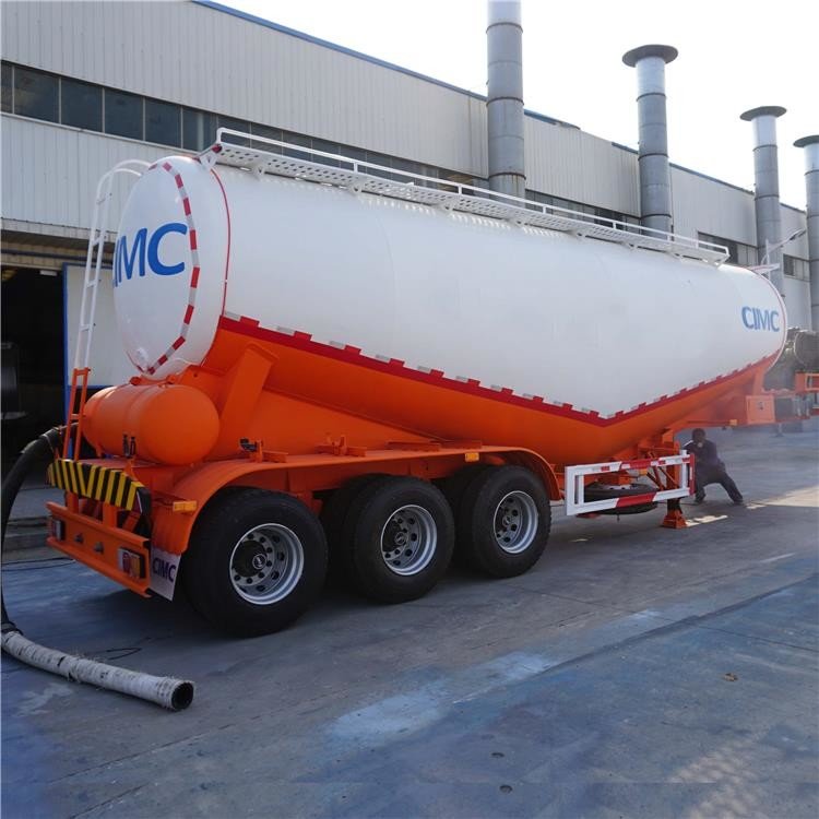 Low Density CIMC Enclosed 115m3 Bulk Cement Tanker Trailer