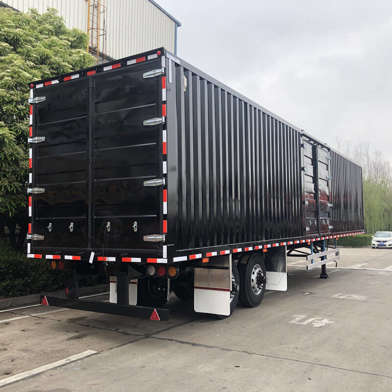 Bulk Cargo Transportation 2 Axle13M Dry Van Semi Trailer